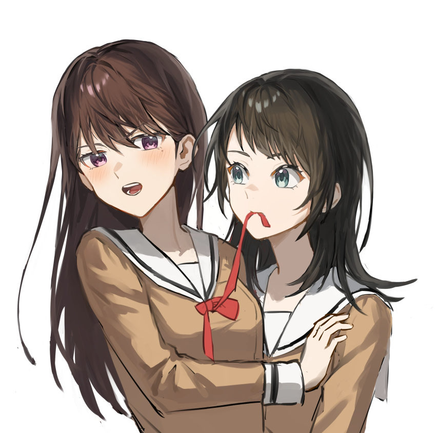 Safebooru - 2girls absurdres bang dream! bang dream! it's mygo!!!!! black hair blue eyes blush ...