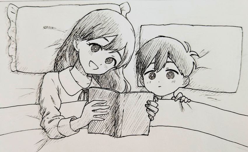 Safebooru - 1boy 1girl aged down alternate costume antenna hair blush book bright pupils brother ...