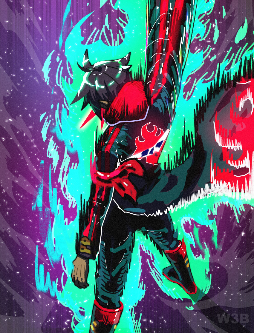 Safebooru - 1boy absurdres black hair boots core drill goggles goggles ...