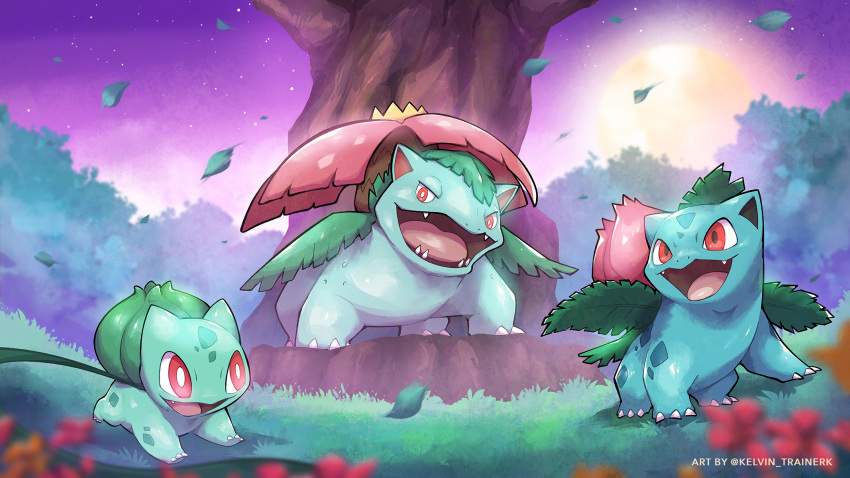 Safebooru - bright pupils bulbasaur claws commentary evolutionary line ...