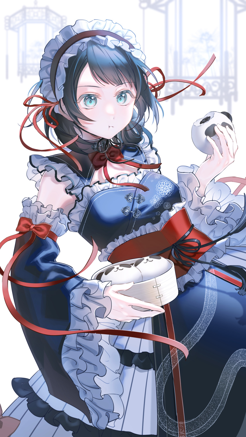 Safebooru - 1girl absurdres bang dream! bang dream! it's mygo!!!!! black dress black hair blue ...