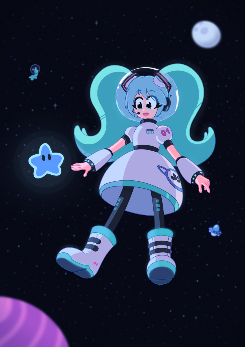 Safebooru 39 Absurdres Aqua Eyes Aqua Hair Black Sleeves Detached 9227