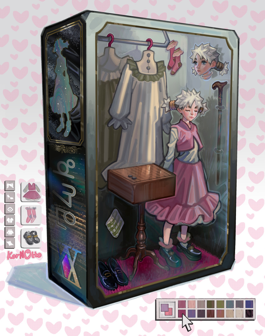 Safebooru - absurdres blind board game box character doll dress figure ...