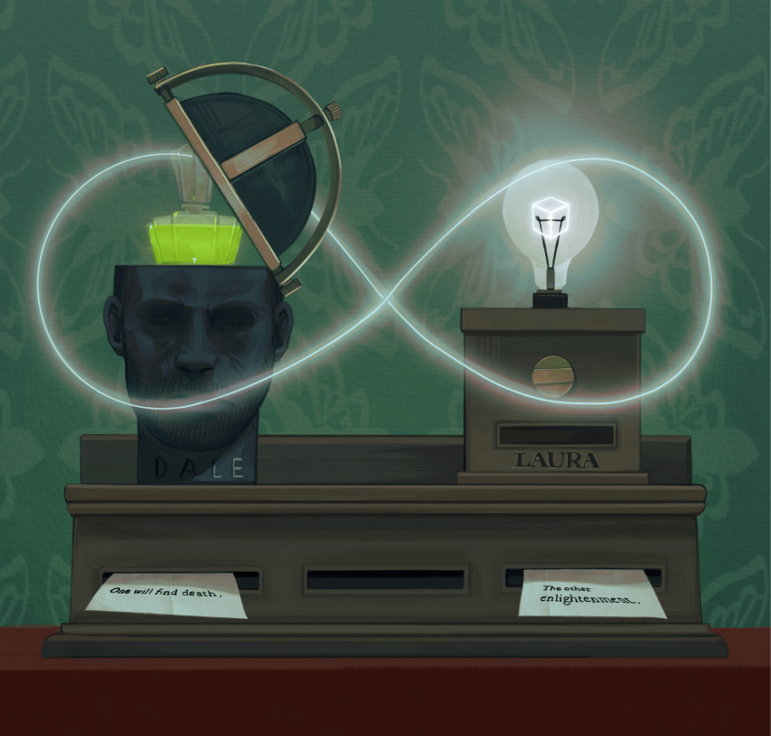 Safebooru - box character name commentary cube dale vandermeer device ...