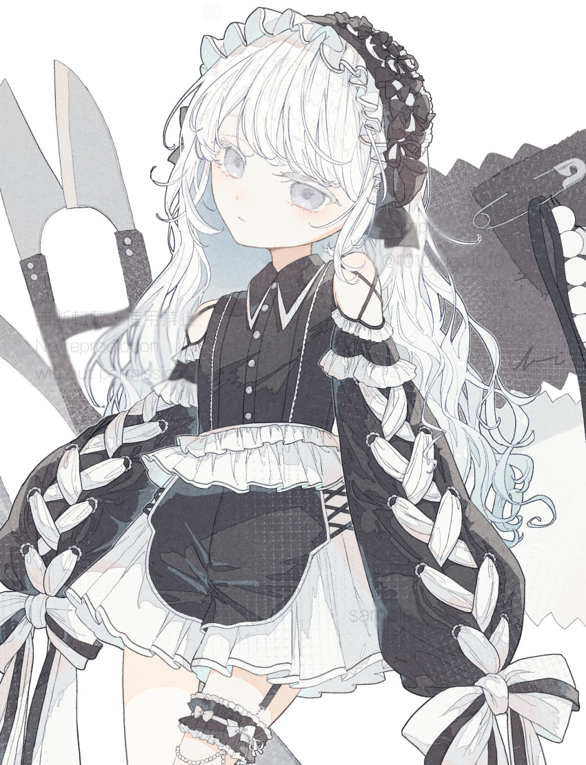 Safebooru 1girl Absurdres Commentary Request Cross Laced Clothes 4945