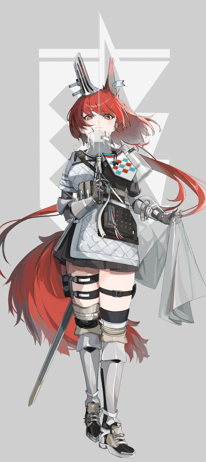 Safebooru - 1girl absurdres adesu (gekkahyouzin) animal ears arknights armor belt boots ...