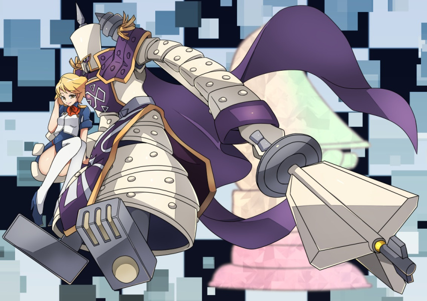 Safebooru - 1girl bishop (chess) bishopchessmon (white) blonde hair ...