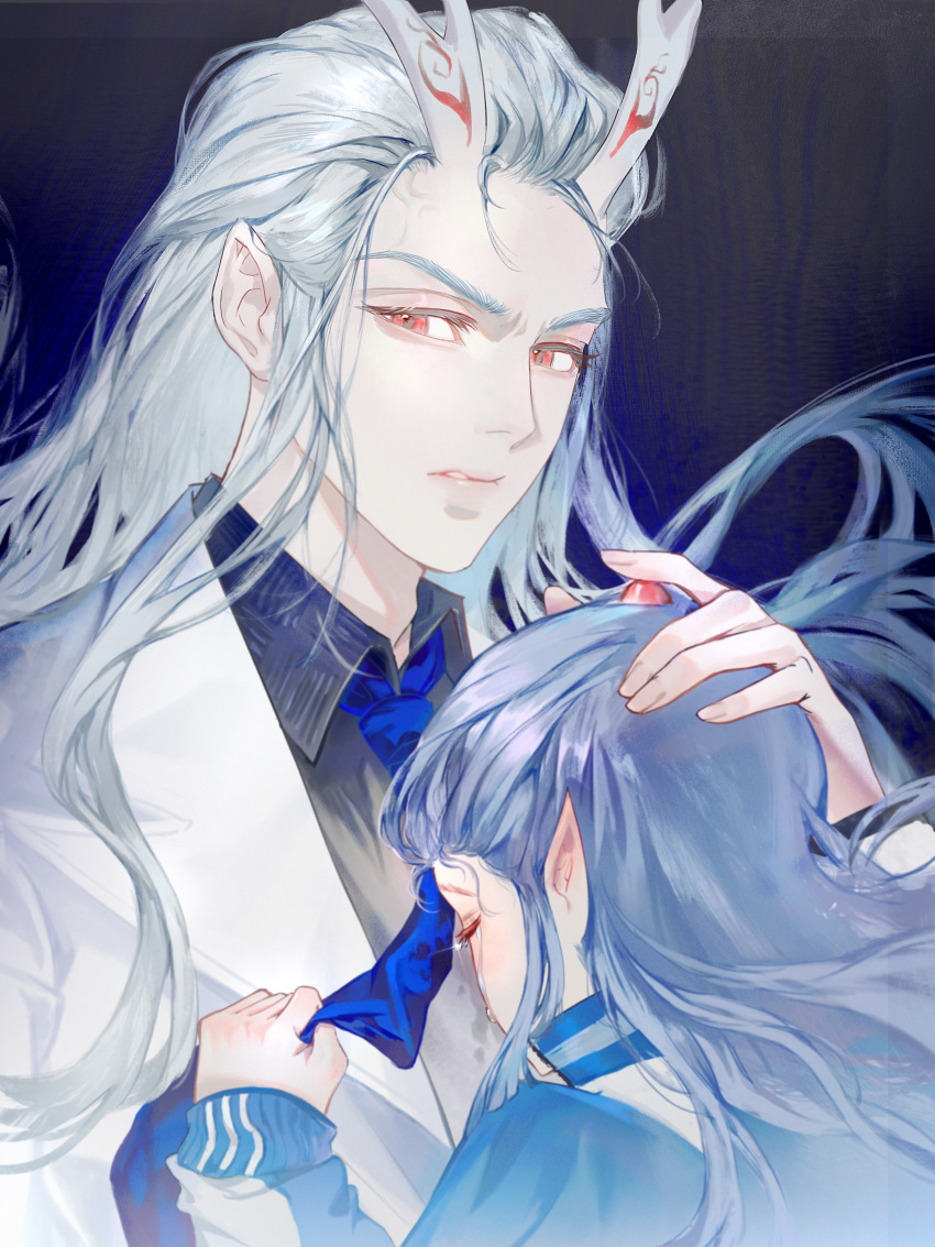 Safebooru - 2boys absurdres ao bing (nezha zhi motong jiangshi) ao ...