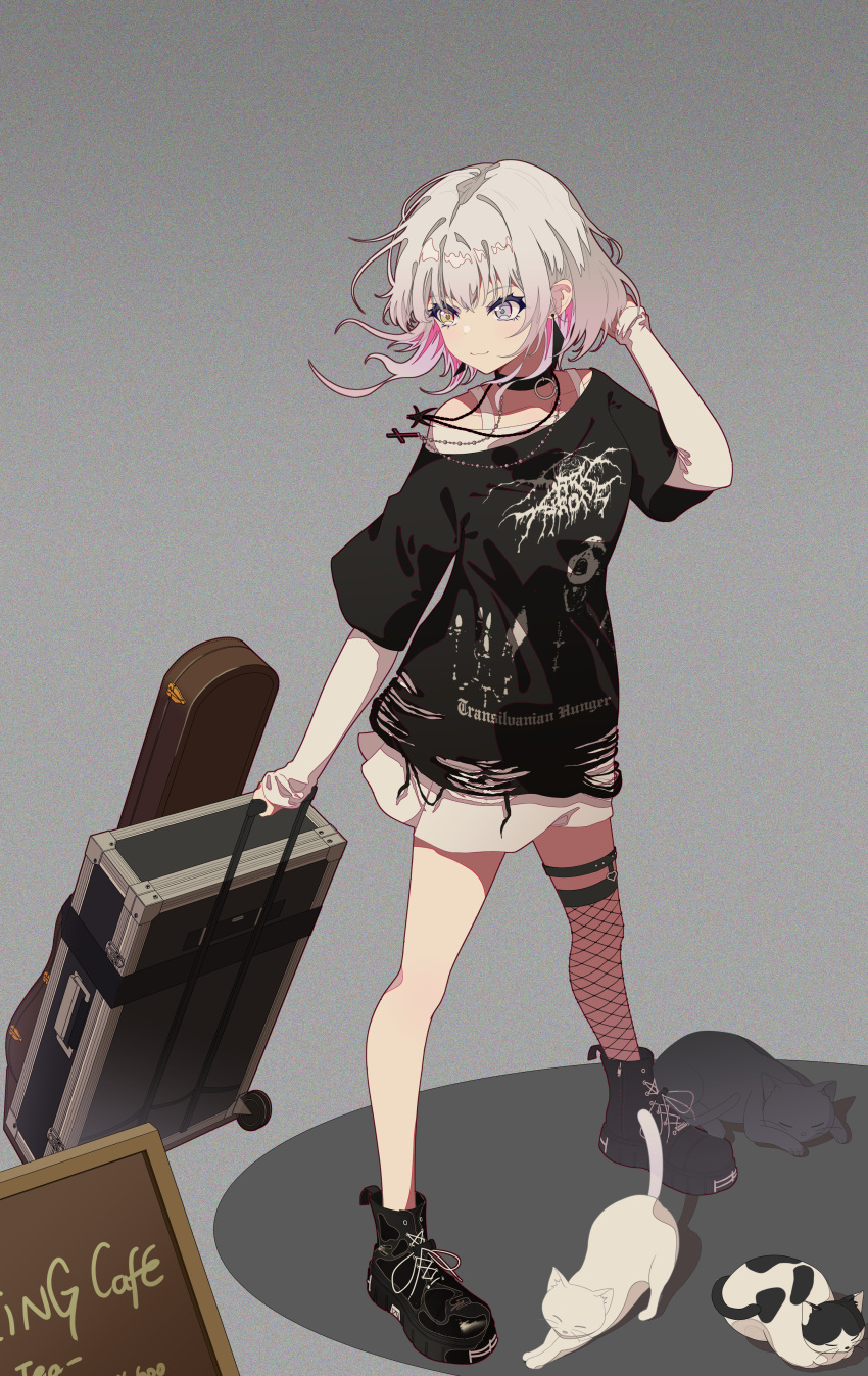 Safebooru - 1girl absurdres bang dream! bang dream! it's mygo!!!!! black boots black choker ...