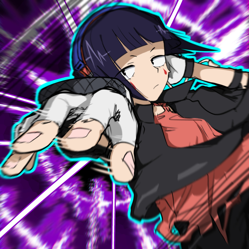 Safebooru - 1girl audio jack black eyes blunt bangs boku no hero ...