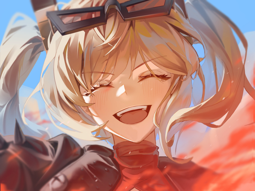 Safebooru - 1girl absurdres blonde hair burnice white closed eyes ...