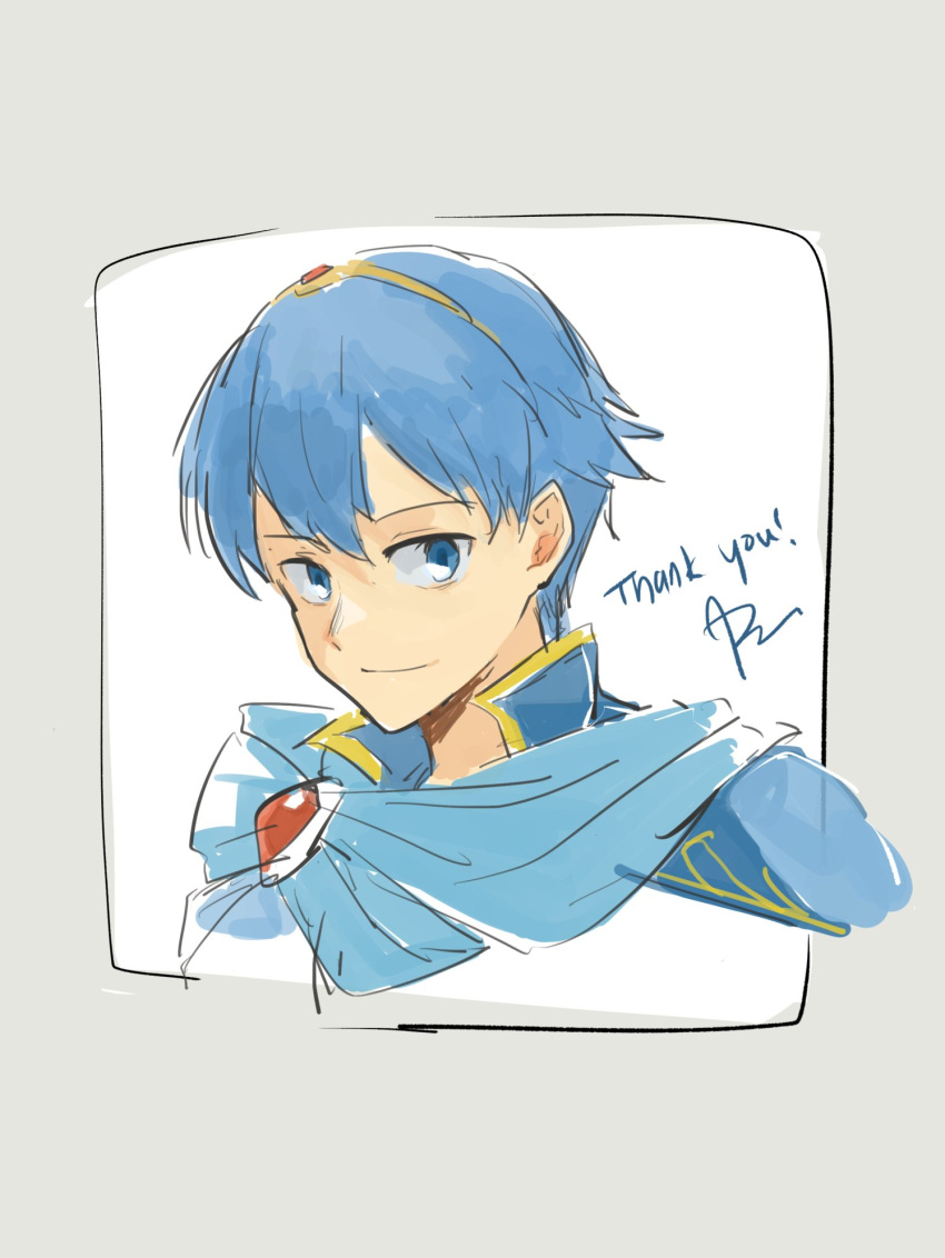 Safebooru - 1boy aper armor blue cape blue eyes blue hair cape english commentary fire emblem ...