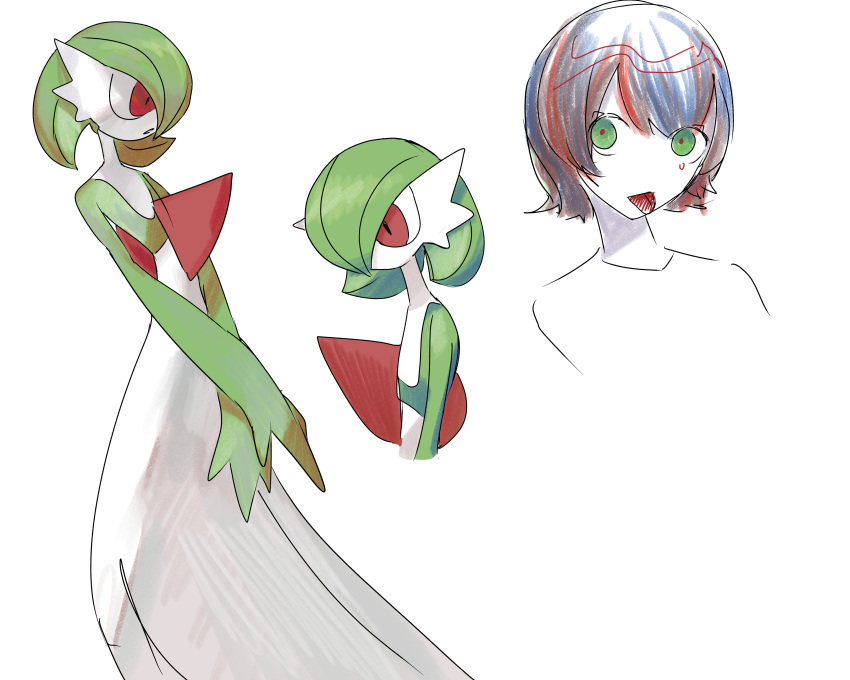 Safebooru - 2girls absurdres ame (metorui) blue hair bob cut closed ...