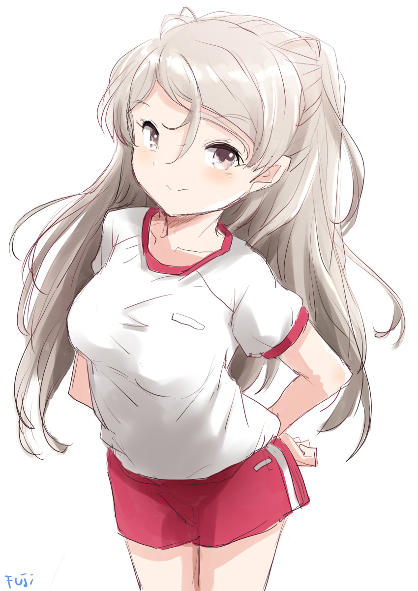 Safebooru - 1girl alternate costume breasts brown eyes conte di cavour (kancolle) fuji ...