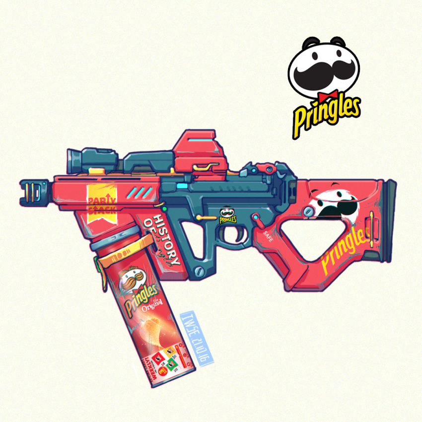 Safebooru - artist name assault rifle chinese commentary chromatic ...