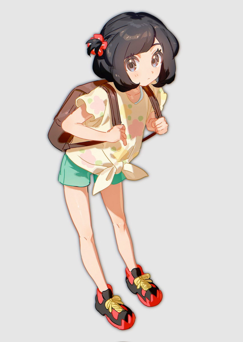 Safebooru - 1girl backpack bag black eyes black hair black shoes collarbone fua1heyvot4ifsr ...