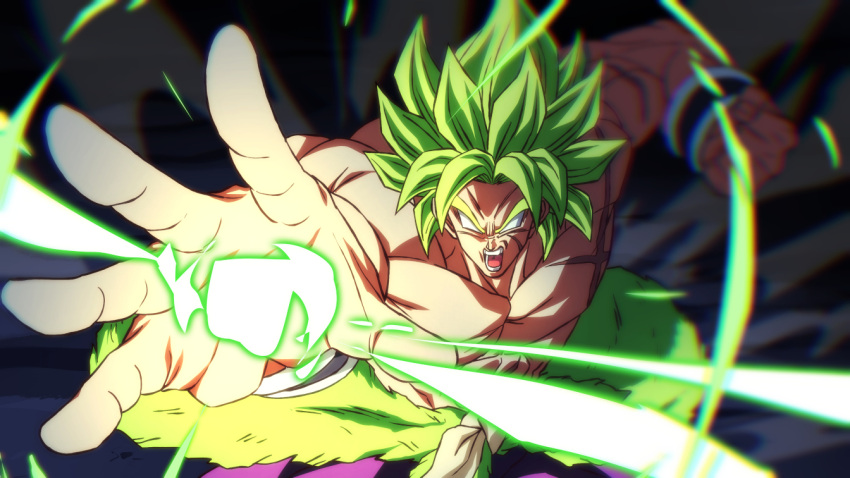 Safebooru - 1boy blank eyes broly (dragon ball super) chromatic ...