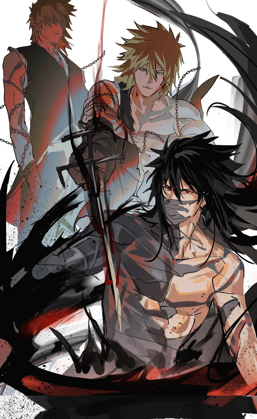 Safebooru - 1boy absurdres bankai black hair bleach chain chamsut0905 ...