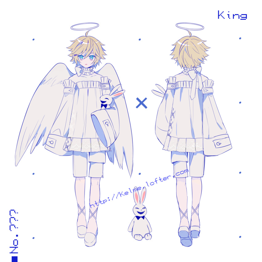 Safebooru - 1boy alternate costume angel angel wings aotu world blonde ...
