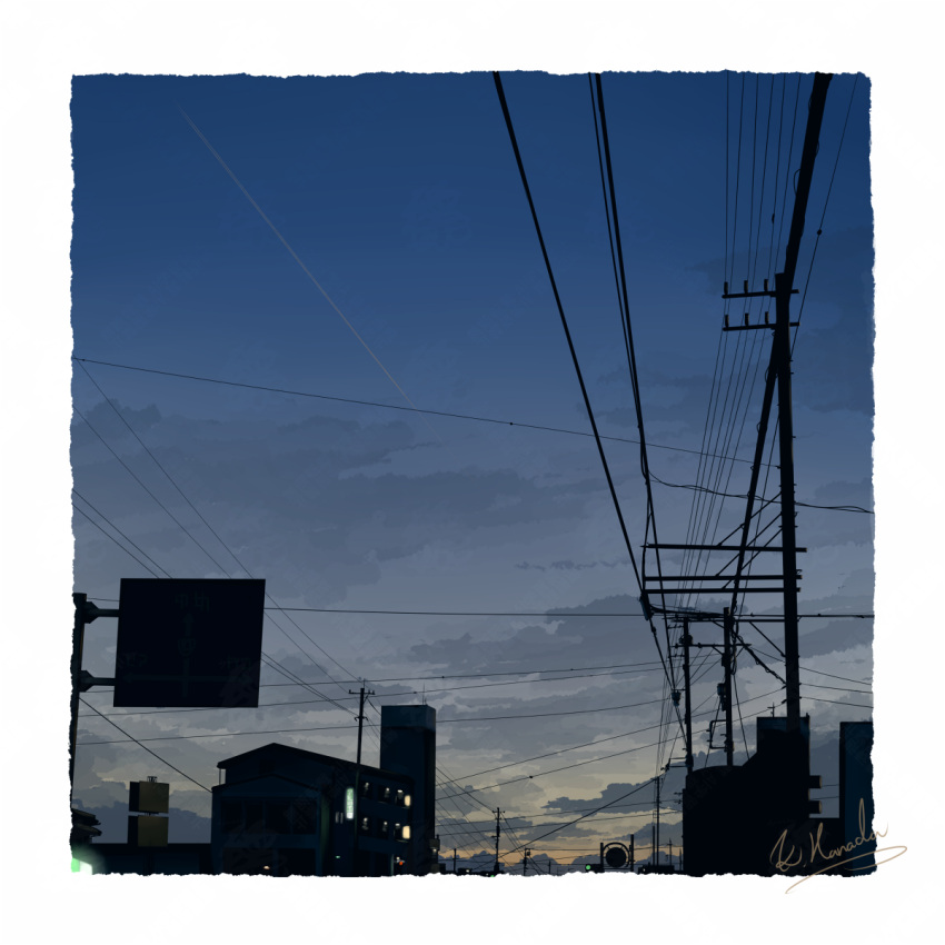 Safebooru - alu.m (alpcmas) artist name blue sky building clouds cloudy ...