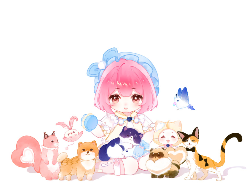 Safebooru - 1girl ^ ^ absurdres ahoge ambird (infinity nikki) animal ...
