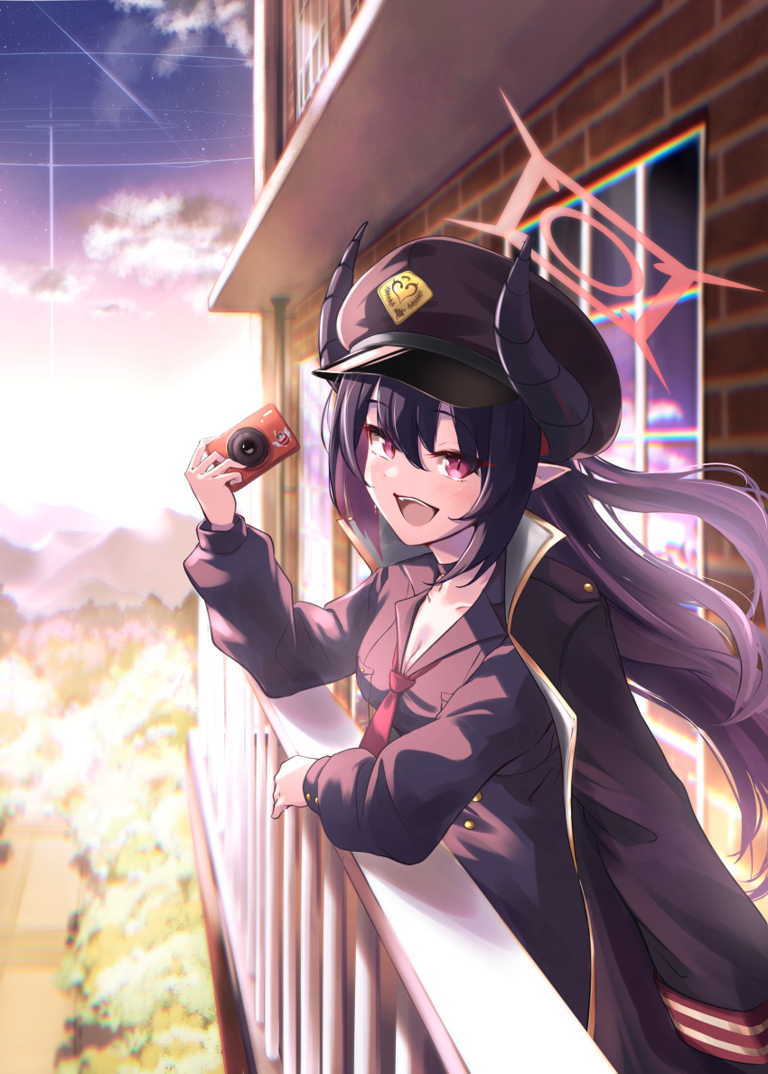 Safebooru - 1girl absurdres black choker black dress black hair black hat blue archive breasts ...