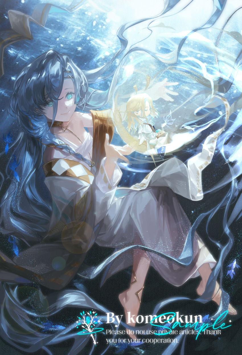 Safebooru - 1boy 1girl 37 (reverse:1999) 6 (reverse:1999) absurdres air bubble ancient greek ...