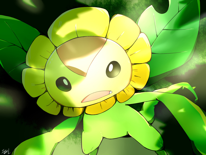 Safebooru - digimon digimon (creature) fang flower highres kathygreyxl ...