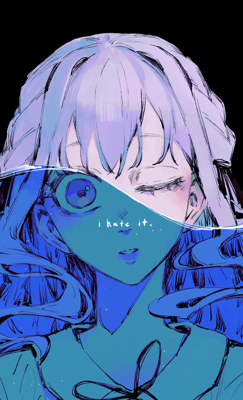 Safebooru - 1girl absurdres bang dream! bang dream! it's mygo!!!!! blue theme commentary english ...