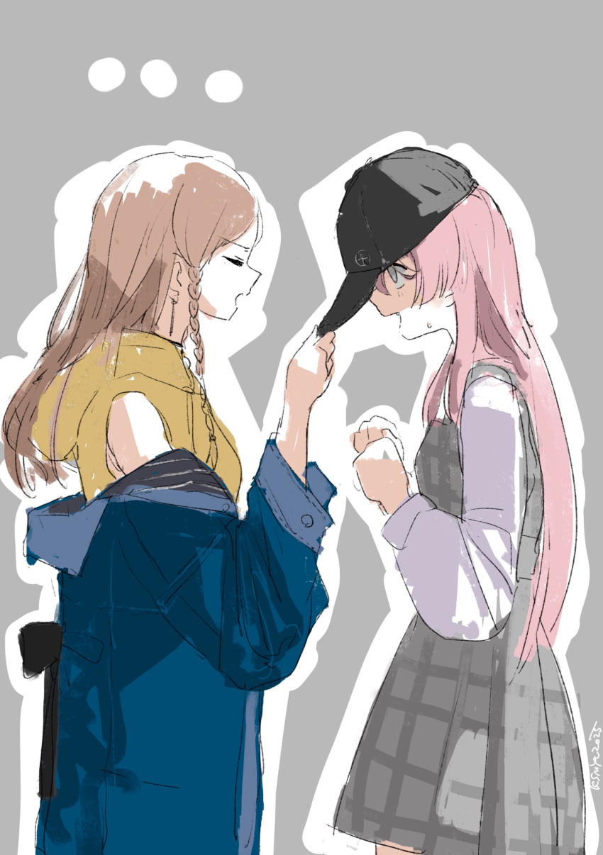 Safebooru - 2girls adjusting clothes adjusting headwear bang dream! bang dream! it's mygo ...