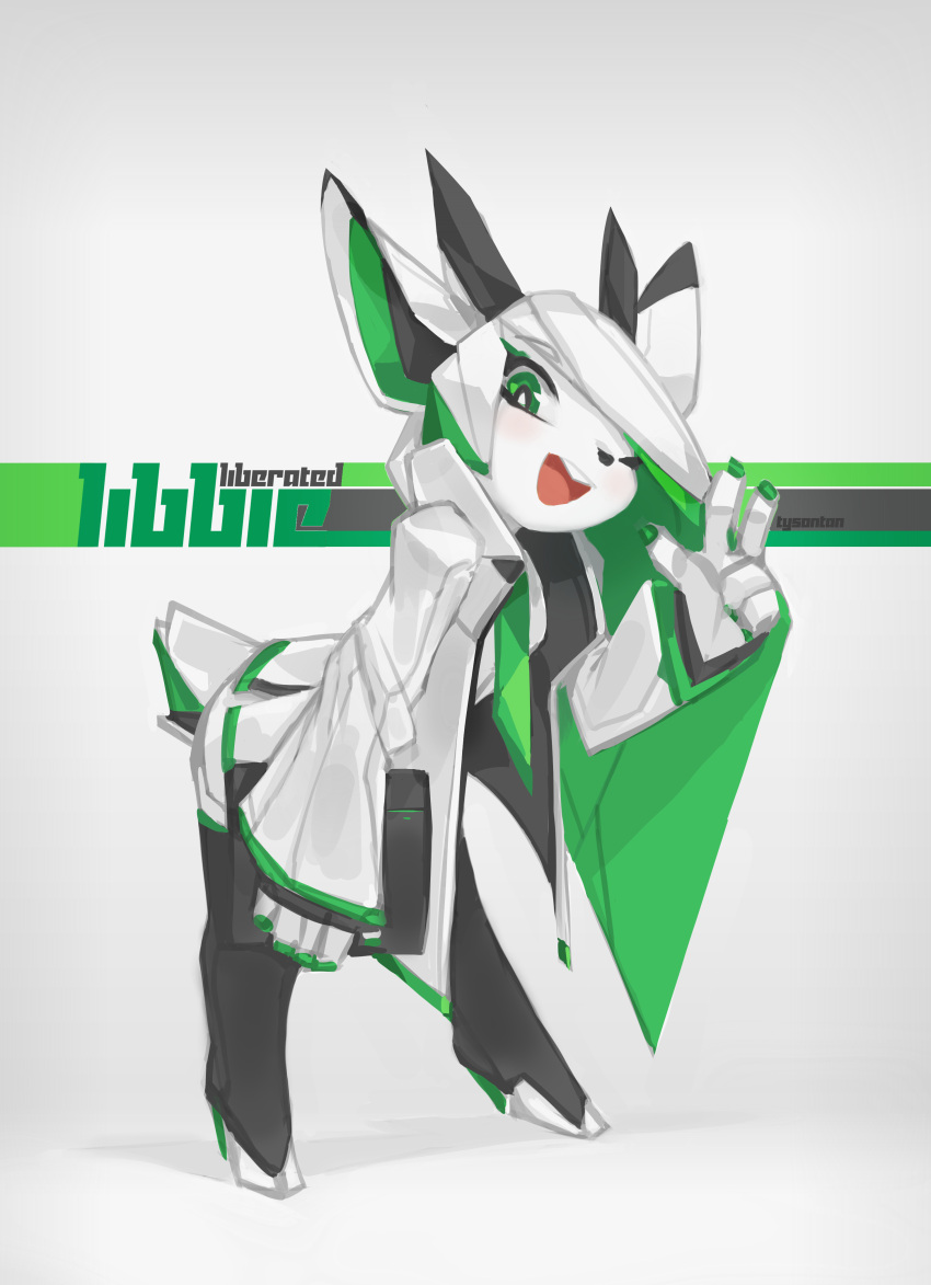 Safebooru - 1girl absurdres arabian oryx black leggings coat dress folder furry furry female ...