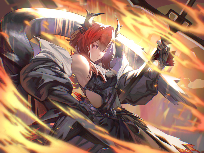 Safebooru - 1girl absurdres arknights arknights: endfield bare shoulders beewl0 black dress ...