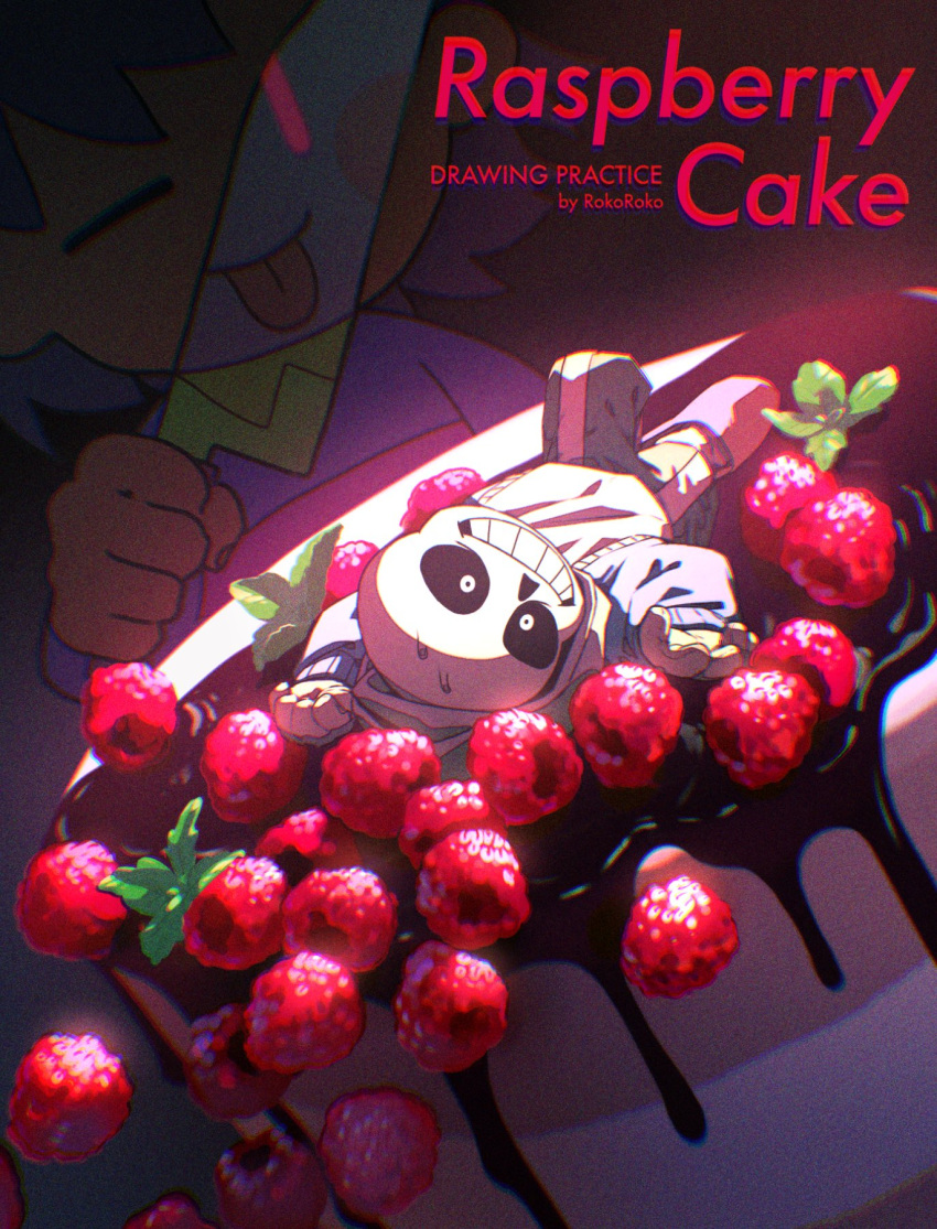 Safebooru - 1boy 1other artist name black shorts blue jacket chara ...