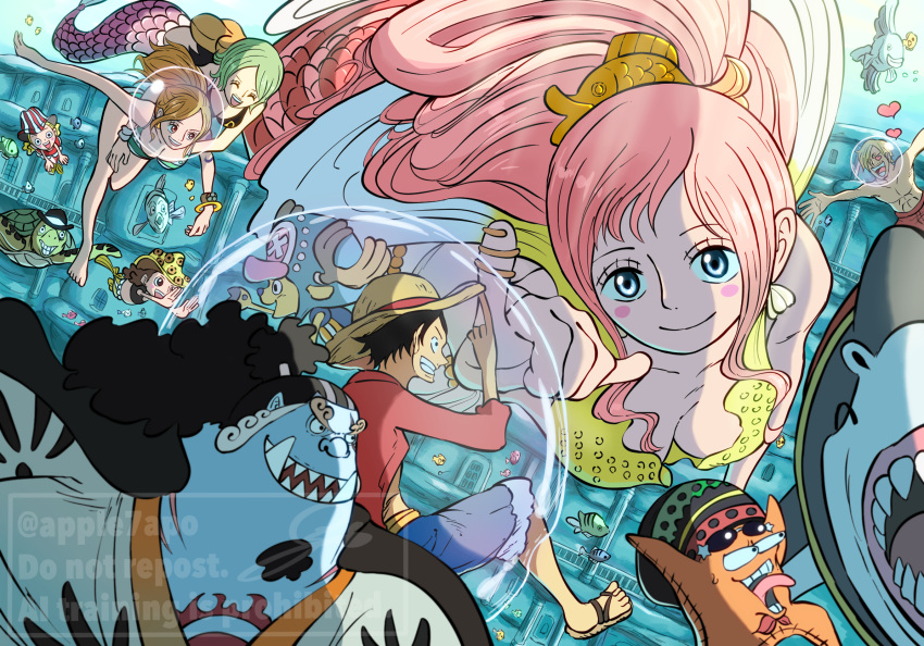 Safebooru - antlers apple7apo bikini black hair blue eyes blue shorts ...