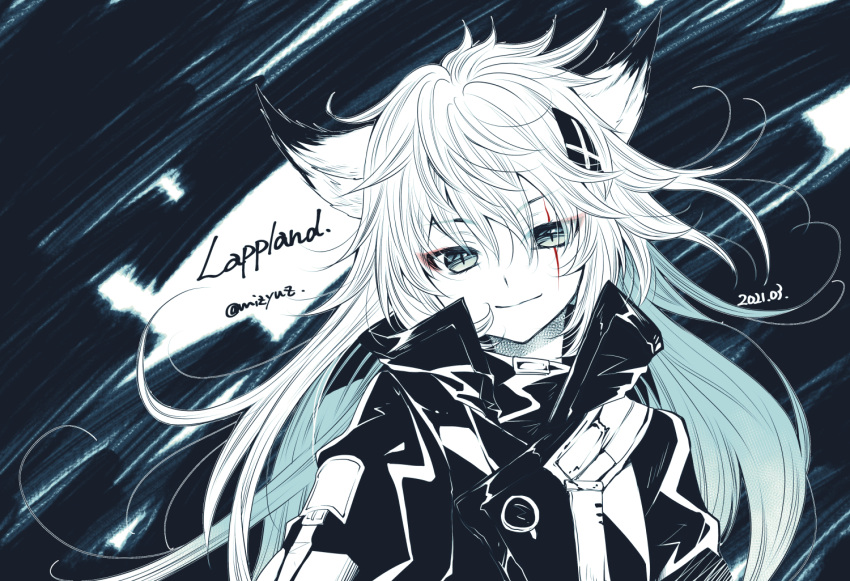 Safebooru - 1girl animal ears arknights character name closed mouth ...