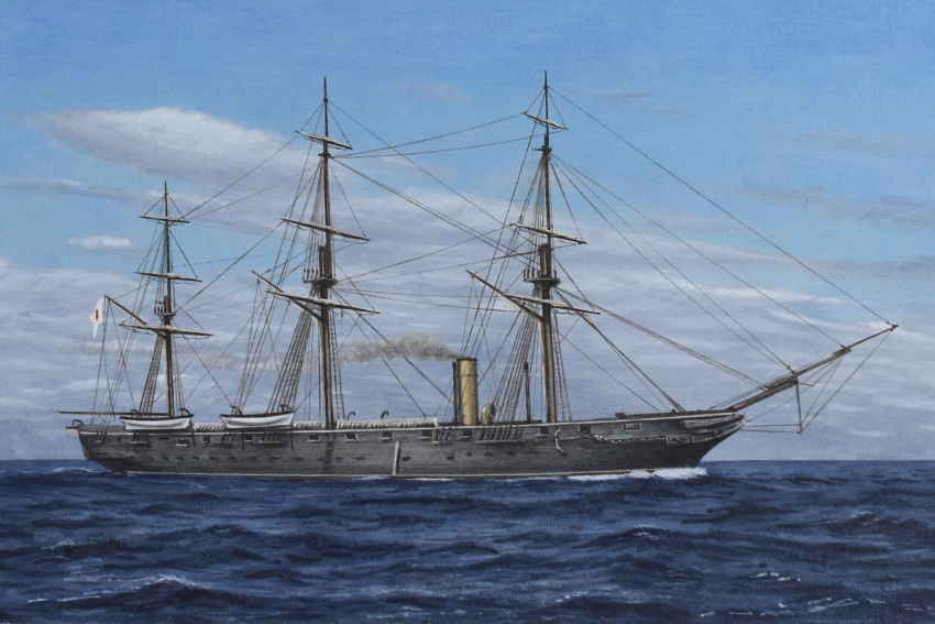 Safebooru - acrylic paint (medium) atelier bono blue sky cannon clouds ...