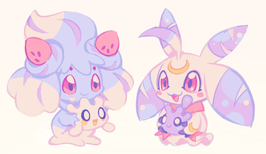 Safebooru - alcremie alcremie (mint cream) alcremie (strawberry sweet ...