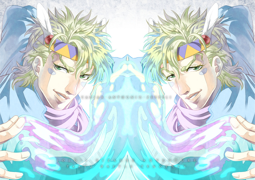 Safebooru - 2boys blonde hair blue jacket bubble caesar anthonio ...