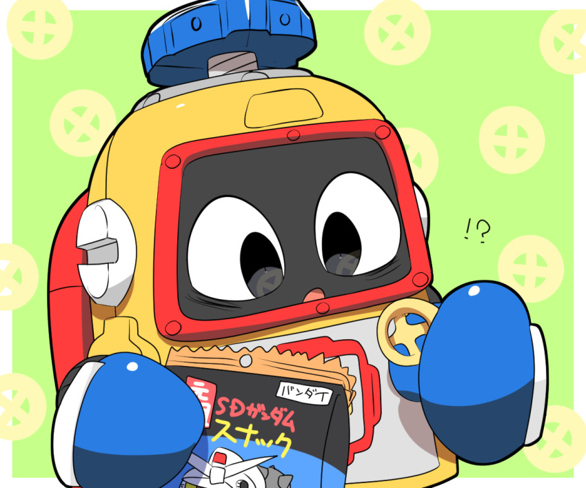 Safebooru - !? bag chips (food) commentary request food green ...