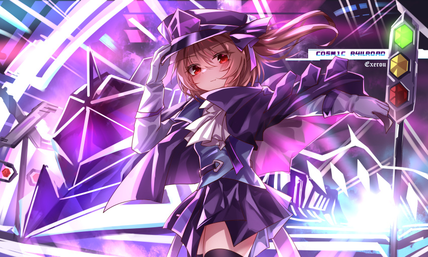 Safebooru - 1girl absurdres alternate costume ascot black skirt blonde hair cowboy shot crystal ...