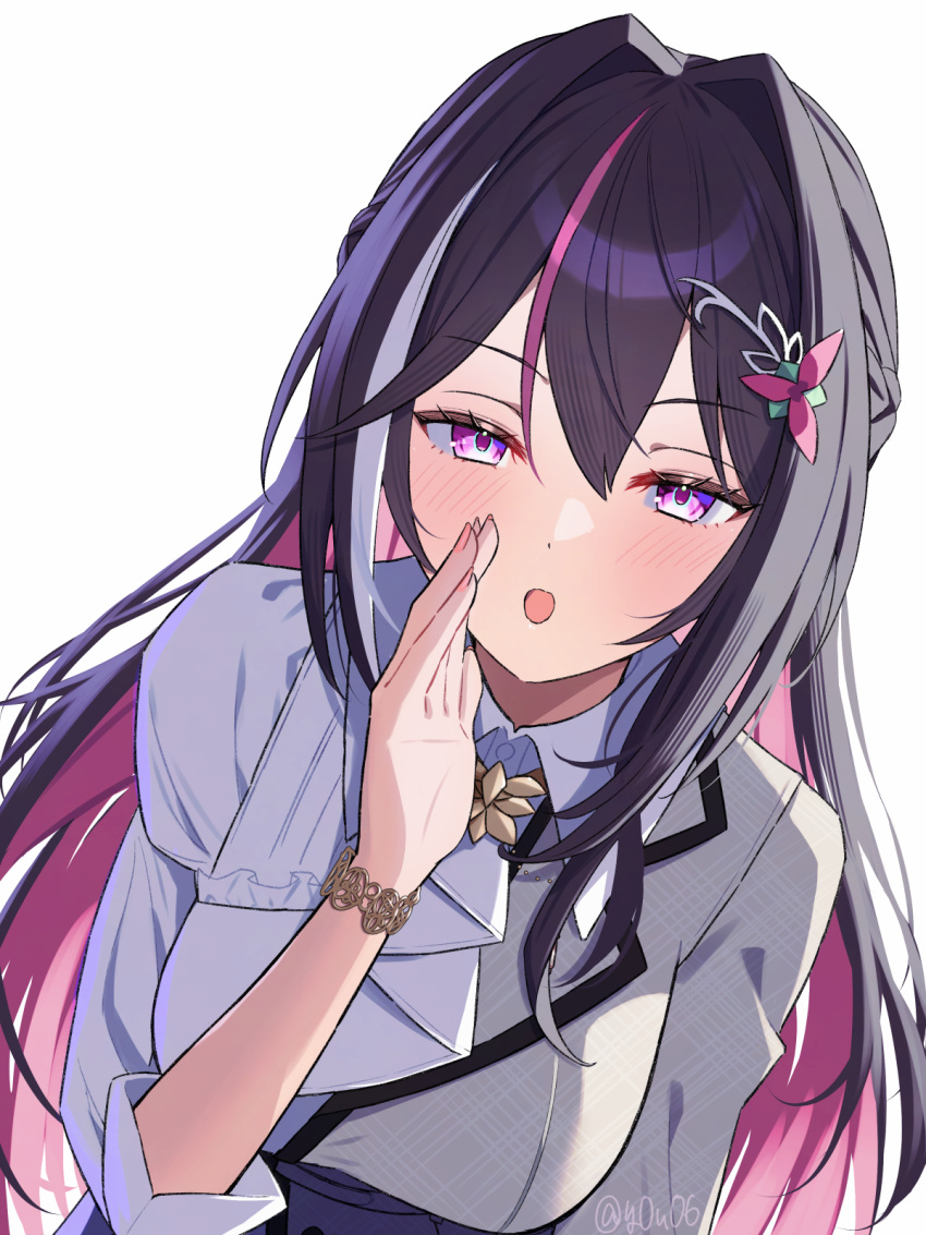 Safebooru - 1girl ascot asymmetrical sidelocks azki (4th costume) (hololive) azki (hololive ...