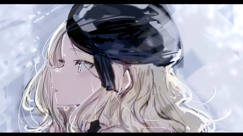 Safebooru - 1girl beret black hat blonde hair blurry blurry background gakuen idolmaster hat ...