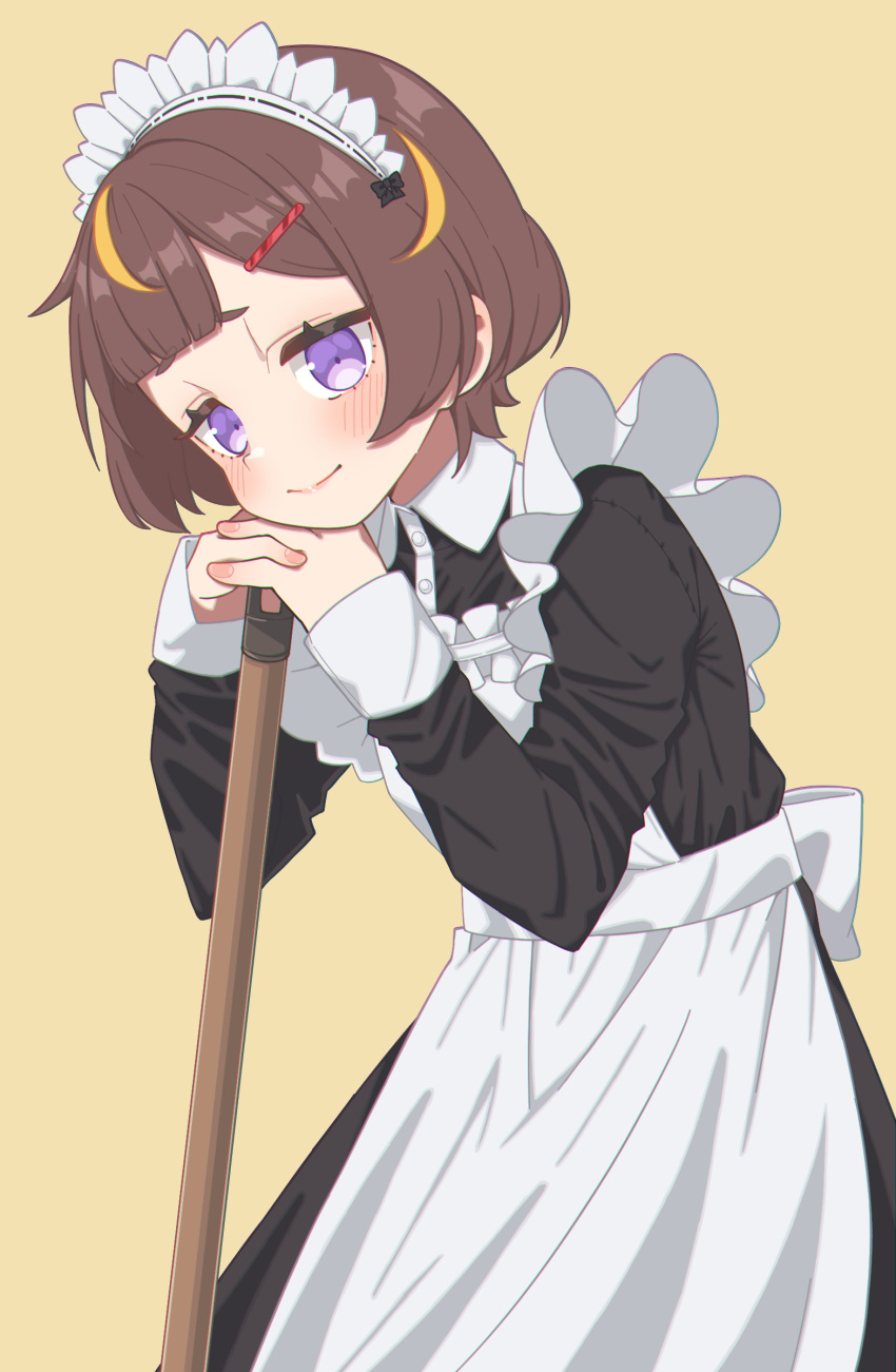 Safebooru - 1girl absurdres alternate costume anya melfissa aobara hairi apron black dress ...