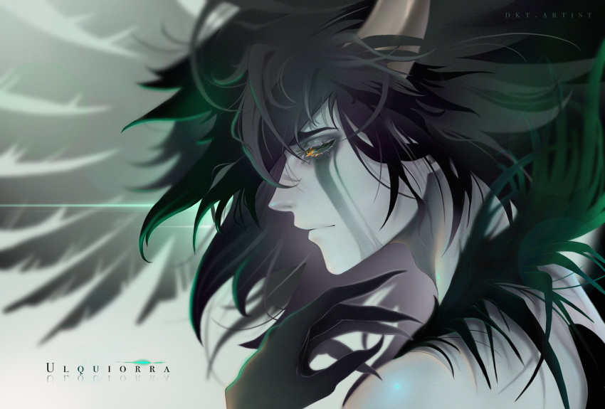 Safebooru - 1boy arrancar artistdkt black hair black hands bleach ...