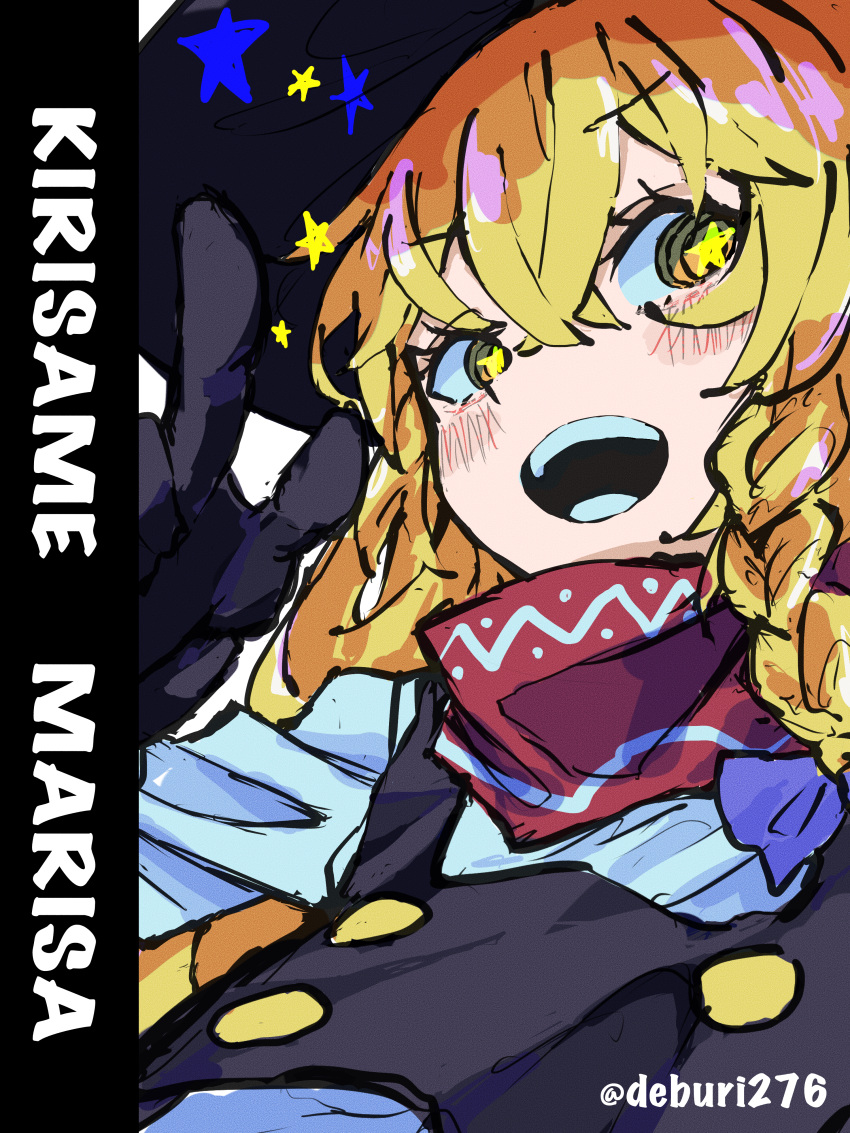 Safebooru - 1girl absurdres bandana black gloves black vest blonde hair blue bow blush bow braid ...