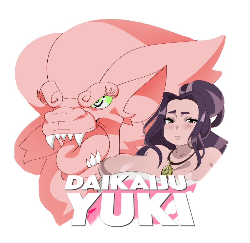 Safebooru - 1girl asian cleavage daikaiju yuki japanese clothes kaiju large breasts monster ...