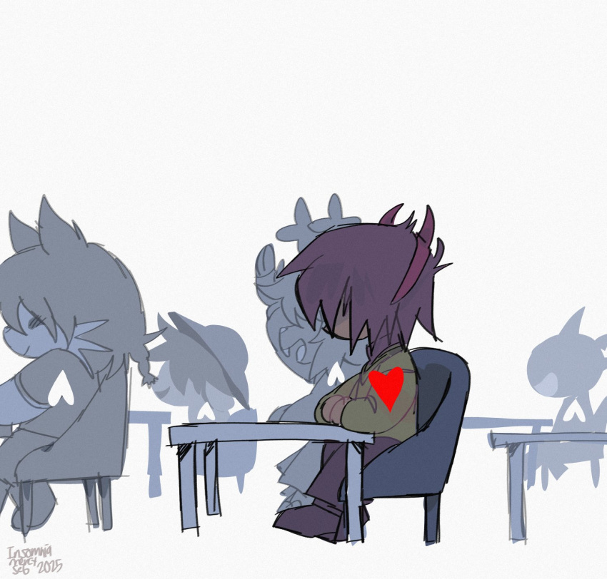 Safebooru - 1girl 2025 4others brown hair classroom commentary ...