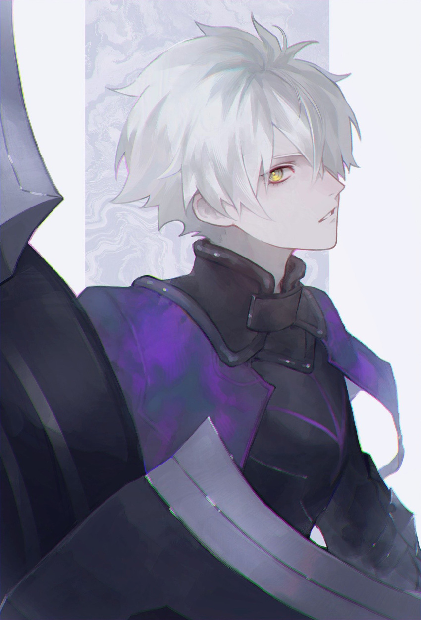 Safebooru - 1boy armor armored gloves armored leotard black armor black ...