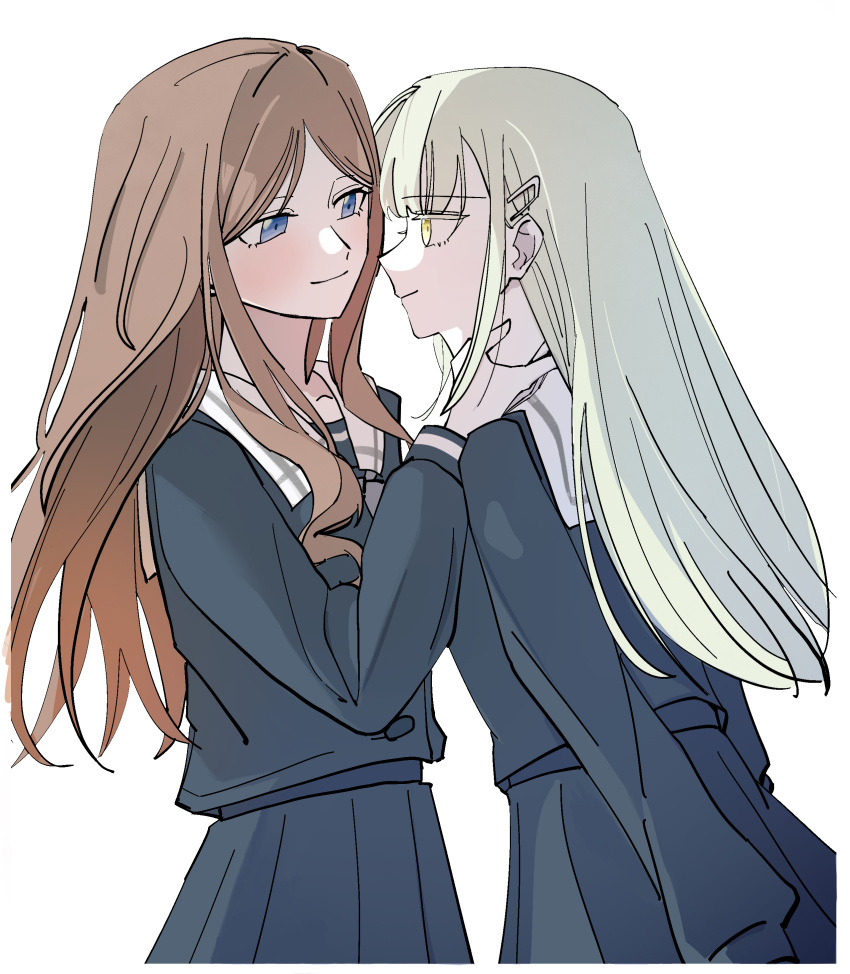 Safebooru - 2girls absurdres bang dream! bang dream! it's mygo!!!!! blue eyes blue shirt blue ...