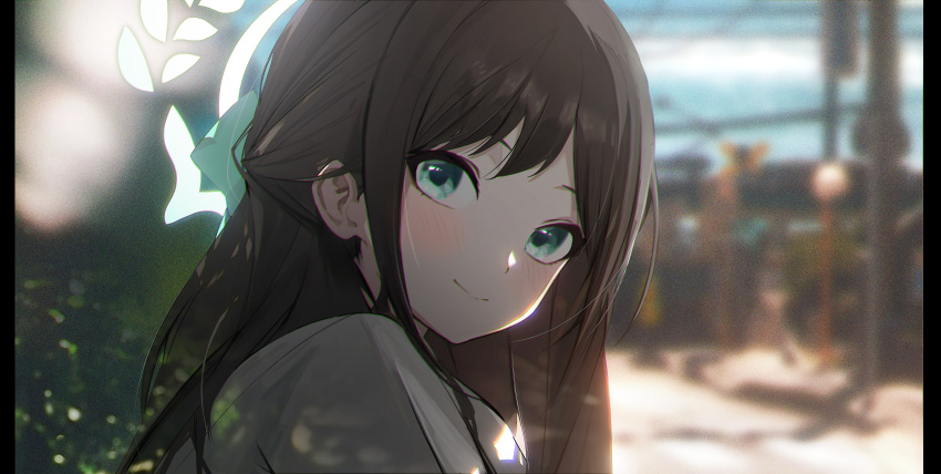 Safebooru - 1girl absurdres airi (blue archive) blue archive blurry blurry background blush ...